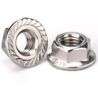 China Stainless Steel 304  Torque Type Lock Nuts , Hex Flange Nuts M4-M12 for sale