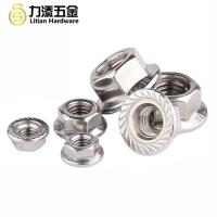 China Stainless Steel 304  Torque Type Lock Nuts , Hex Flange Nuts M4-M12 for sale