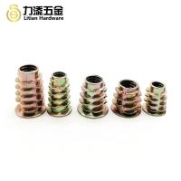 China Type D Wood Insert Lock Nut , OEM Threaded Inserts For Wood Furniture for sale