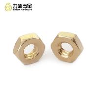 China Galvanized Din 934 Brass Hex Nut , Plain Hex M5 Nut 12.9 Grade for sale