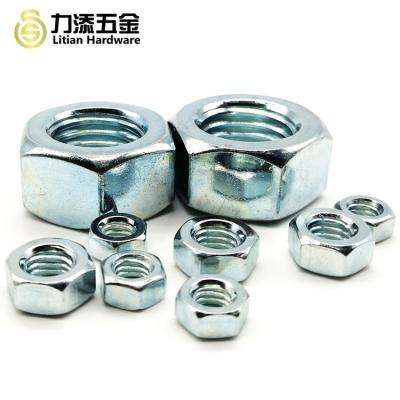 China M6 M8 M10 Carbon Steel Hex Nut Black Oxide Galvanized Din 934 for sale