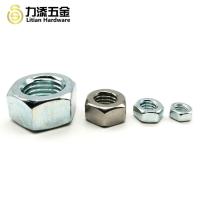 China M6 M8 M10 Carbon Steel Hex Nut Black Oxide Galvanized Din 934 for sale