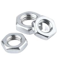 China Polishing Metal Hex Nut Thin Nut  Stress Relieving DIN934 GB52 DIN963 for sale