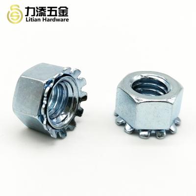 China Stainless Steel 304 Locking Cap Nut , Polished Hex Lock Nut M4 - M20 for sale