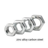 China M10 Hexagon Nut Din 934 , M3 Internal Coarse Seal Brass Stainless steel Hex Nut for sale