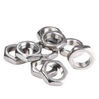 China M10 Hexagon Nut Din 934 , M3 Internal Coarse Seal Brass Stainless steel Hex Nut for sale