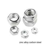 China M10 Hexagon Nut Din 934 , M3 Internal Coarse Seal Brass Stainless steel Hex Nut for sale