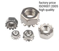 China Galvanized Locking Acorn Nut , DIN6923 Locking Acorn Nut Colored Plating M3-M10 for sale