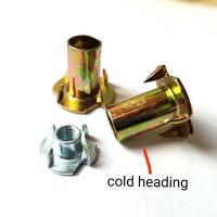 China T-nuts Block Hole Sliding Tee Slot Four Claw T Nut for sale