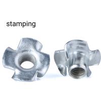 China T-nuts Block Hole Sliding Tee Slot Four Claw T Nut for sale