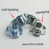 China T-nuts Block Hole Sliding Tee Slot Four Claw T Nut for sale