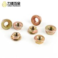 China Spheroidizing Metal Self Locking Nut Flange  M4 M5 M6 M7 M8 For Heavy Industry for sale