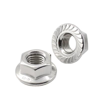 China Stainless Steel Carbon Steel Flange Nylon Lock Nut , Grade 8 Din 6923 M6 Zinc Plated for sale