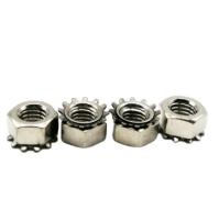 China 304 Stainless Steel  Keps K Lock Nuts Self Clinching 16#-32 Size ODM Available for sale