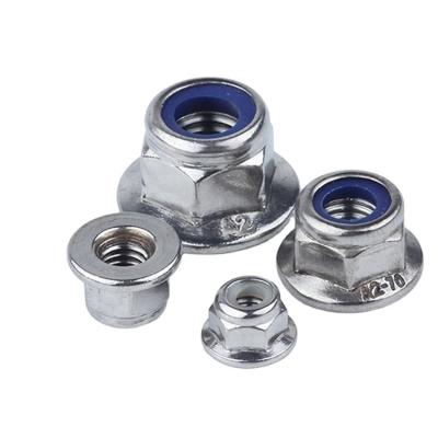 China Flange Stainless Steel Nyloc Nuts M4 M5 M6 M8 M10 DIN6926 for sale