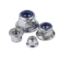 China DIN 980 Metal Self Locking Nut , M5 M6 Flange Lock Nut Galvanized for sale
