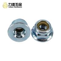China DIN 980 Metal Self Locking Nut , M5 M6 Flange Lock Nut Galvanized for sale
