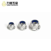 China DIN 980 Metal Self Locking Nut , M5 M6 Flange Lock Nut Galvanized for sale