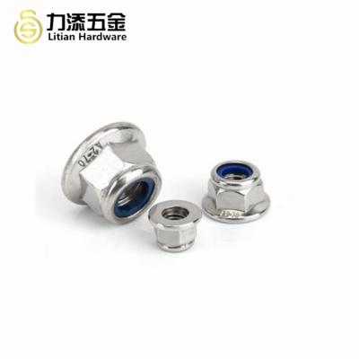 China DIN 980 Metal Self Locking Nut , M5 M6 Flange Lock Nut Galvanized for sale