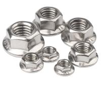 China Hex Flanged Nyloc Nuts M7 Cold Galvanized Powder Coated ISO 9001 Approved for sale