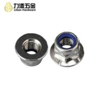China Nonstandard SS Nylock Nut , Lock Nut With Washer M12 M22 M28 DIN6923 for sale