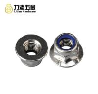 China Nonstandard SS Nylock Nut , Lock Nut With Washer M12 M22 M28 DIN6923 for sale