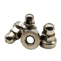 China Galvanized Domed Cap Nut DIN1587 Silver For Connector Bolts for sale