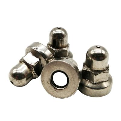 China Galvanized Domed Cap Nut DIN1587 Silver For Connector Bolts for sale