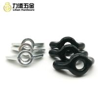 China Mild Steel Metal Wing Nut Butterfly Nuts Polished M5 DIN 315 ANSI Approved for sale