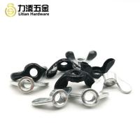 China Mild Steel Metal Wing Nut Butterfly Nuts Polished M5 DIN 315 ANSI Approved for sale