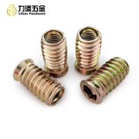 China ODM Wood Rivet Nut , M6 Metric Threaded Inserts For Wood Stress Relieving for sale