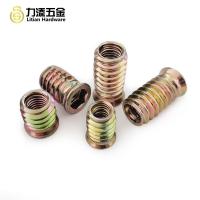 China ODM Wood Rivet Nut , M6 Metric Threaded Inserts For Wood Stress Relieving for sale