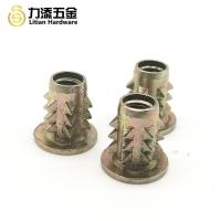 China Threaded Rivet Nut For Wood M10 Zinc Plated Woodproof Thorn Insert for sale