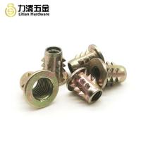 China Threaded Rivet Nut For Wood M10 Zinc Plated Woodproof Thorn Insert for sale