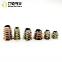China Threaded Anchor Nuts For Wood Flanged M6 White Zinc Plating Spheroidizing for sale