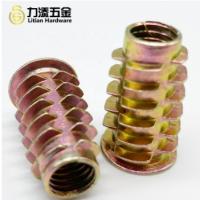 China BS Wood Insert Lock Nut M8 Nuts Flat Head Trapezoid For Wood Furniture for sale