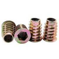 China Zinc Alloy Furniture Insert Nut Connector M4x8 Cold Galvanized for sale
