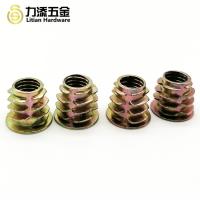 China Zinc Alloy Furniture Insert Nut Connector M4x8 Cold Galvanized for sale