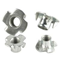 China Stainless Steel Wood Insert Lock Nut M6 M8 4 Pronged A2-70 Grade for sale