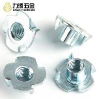 China Stainless Steel Wood Insert Lock Nut M6 M8 4 Pronged A2-70 Grade for sale