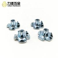 China Stainless Steel Wood Insert Lock Nut M6 M8 4 Pronged A2-70 Grade for sale