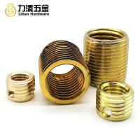 China Grade 12.9 Precision CNC Machining Parts Threaded Brass Inserts M8 For Wood for sale