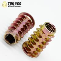 China NFE Wood Insert Lock Nut Colored Plated Trapezoid ISO 9001 Certified for sale