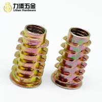 China NFE Wood Insert Lock Nut Colored Plated Trapezoid ISO 9001 Certified for sale