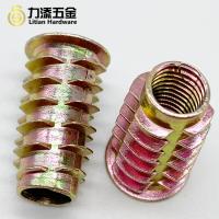 China NFE Wood Insert Lock Nut Colored Plated Trapezoid ISO 9001 Certified for sale