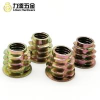 China D E B Wood Insert Lock Nut , M4 M6 M8 M10 Hex Drive Threaded Inserts For Wood for sale