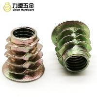 China ANSI Approved M4 Threaded Inserts For Wood Hexagon Powder Coated for sale