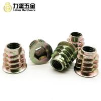 China ANSI Approved M4 Threaded Inserts For Wood Hexagon Powder Coated for sale