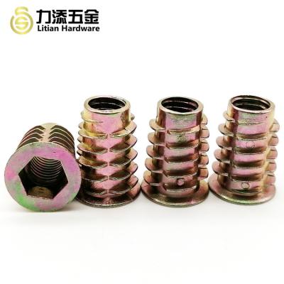 China ODM Wood Insert Lock Nut , Spheroidizing Furniture Insert Nut M8 for sale
