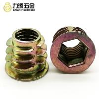 China ODM Wood Insert Lock Nut , Spheroidizing Furniture Insert Nut M8 for sale